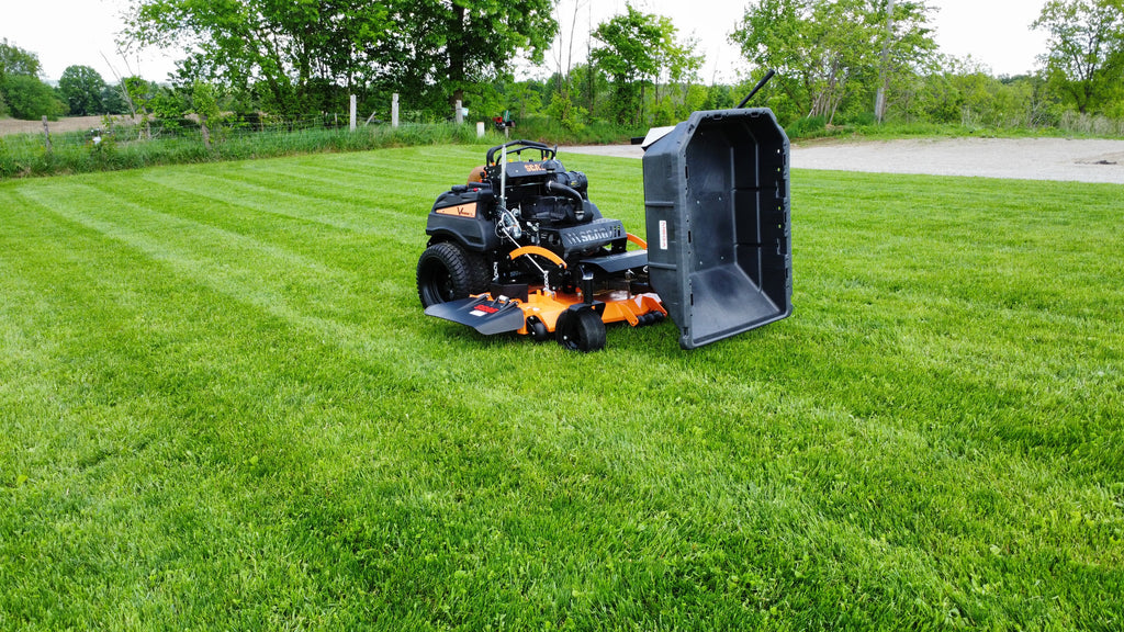 Mulch Dump Kits for Stand-On Mowers | Mega Attachments