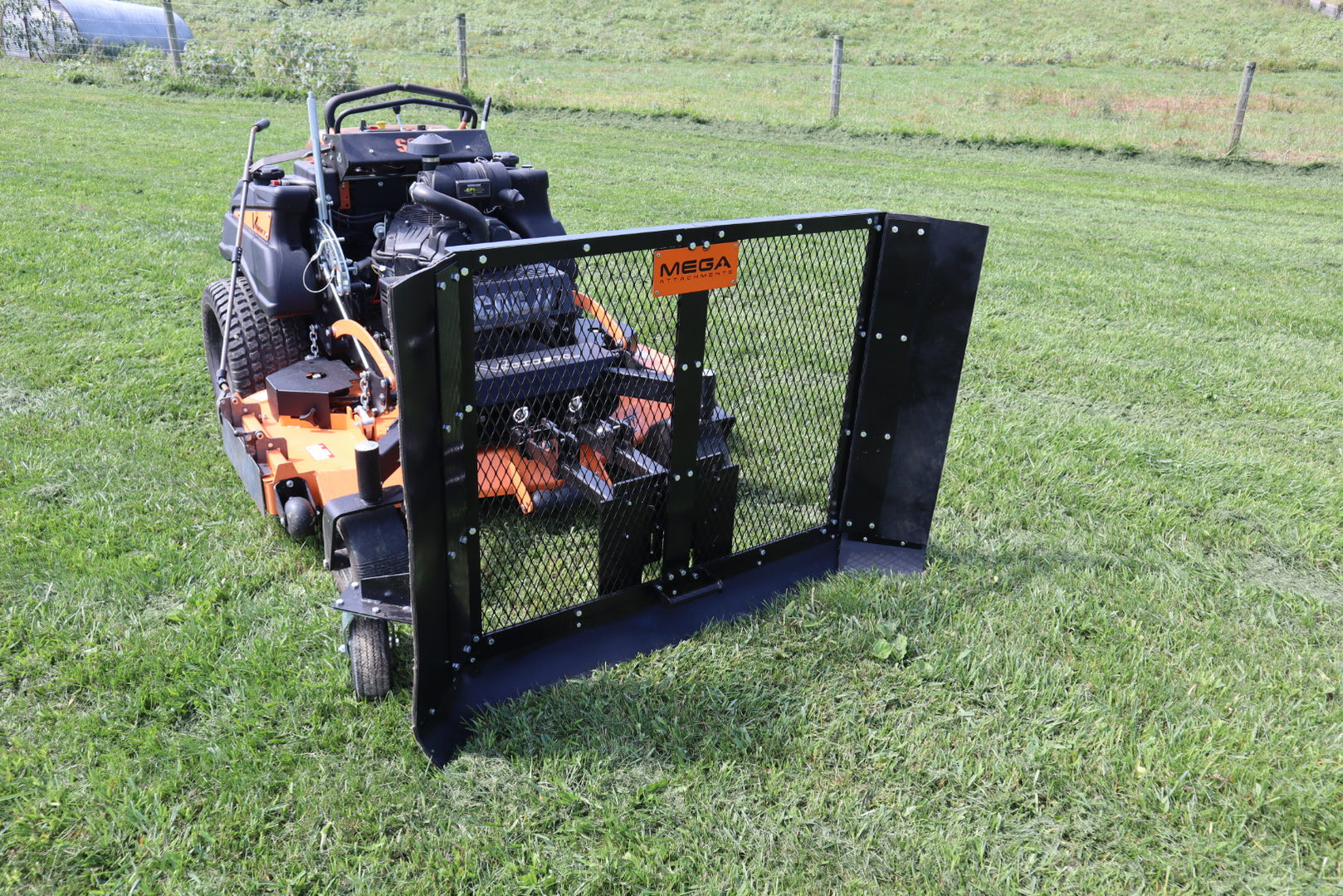 Mega Leaf Plow | 60" Leaf Blade for Stand-On Mowers – Mega Attachments