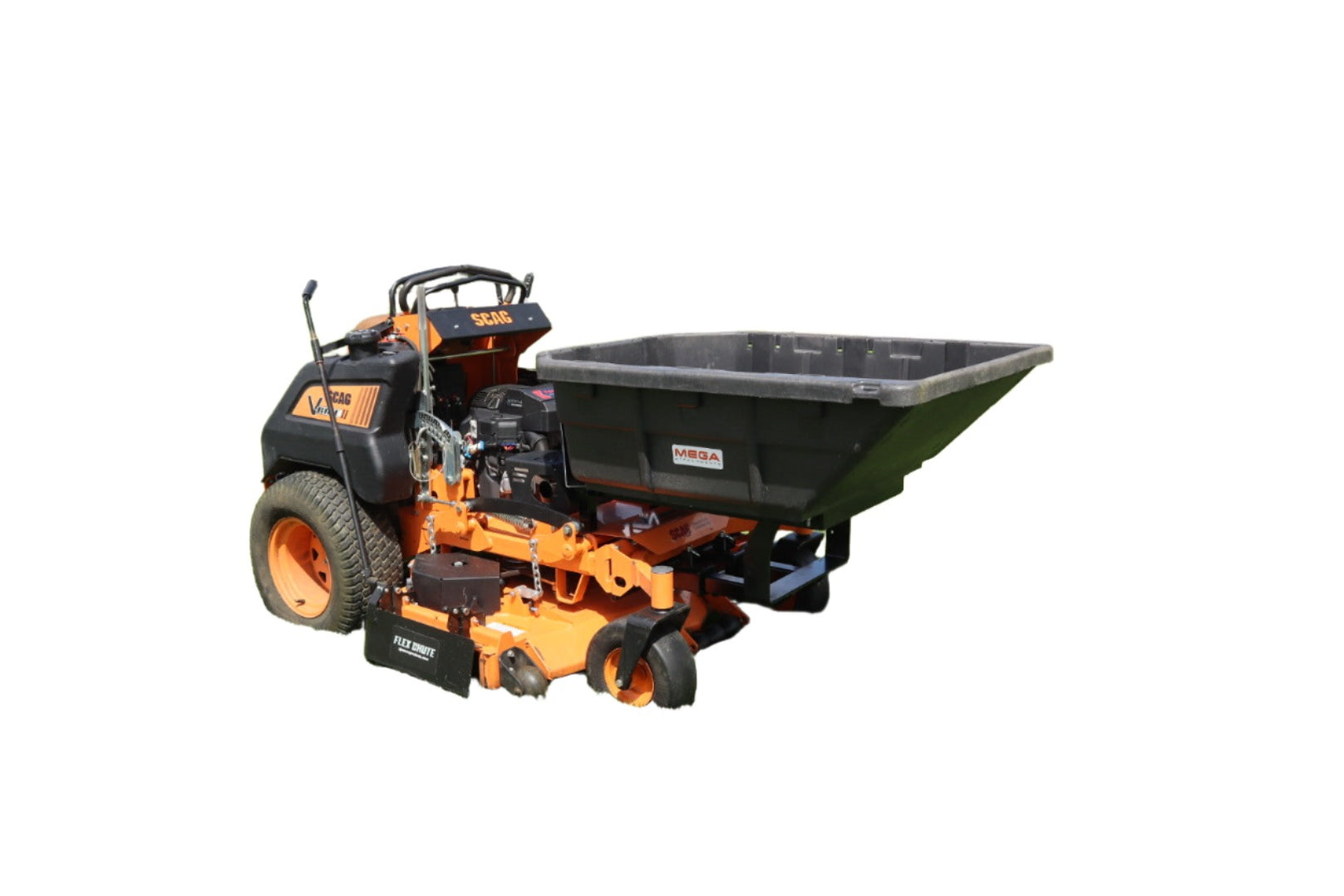 Scag V-Ride II Manual Mulch Dump Kit | Mega Attachments