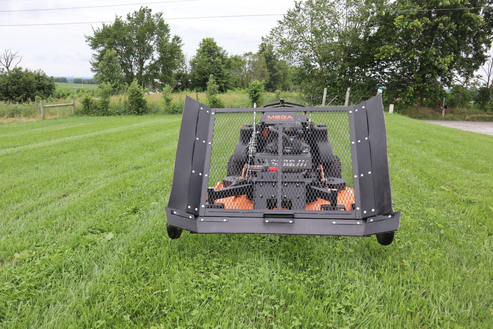 Commercial Leaf Plow for Stand-On Mowers – Mega Attachments