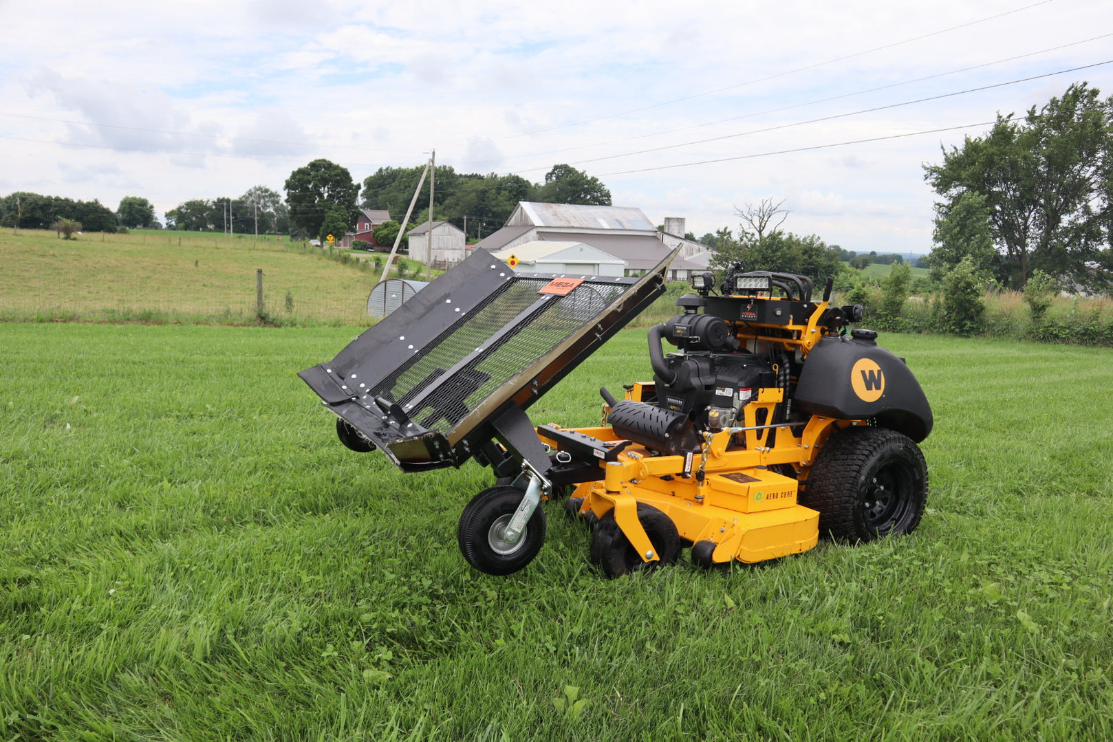 Mega Leaf Plow | 60" Leaf Blade for Stand-On Mowers – Mega Attachments