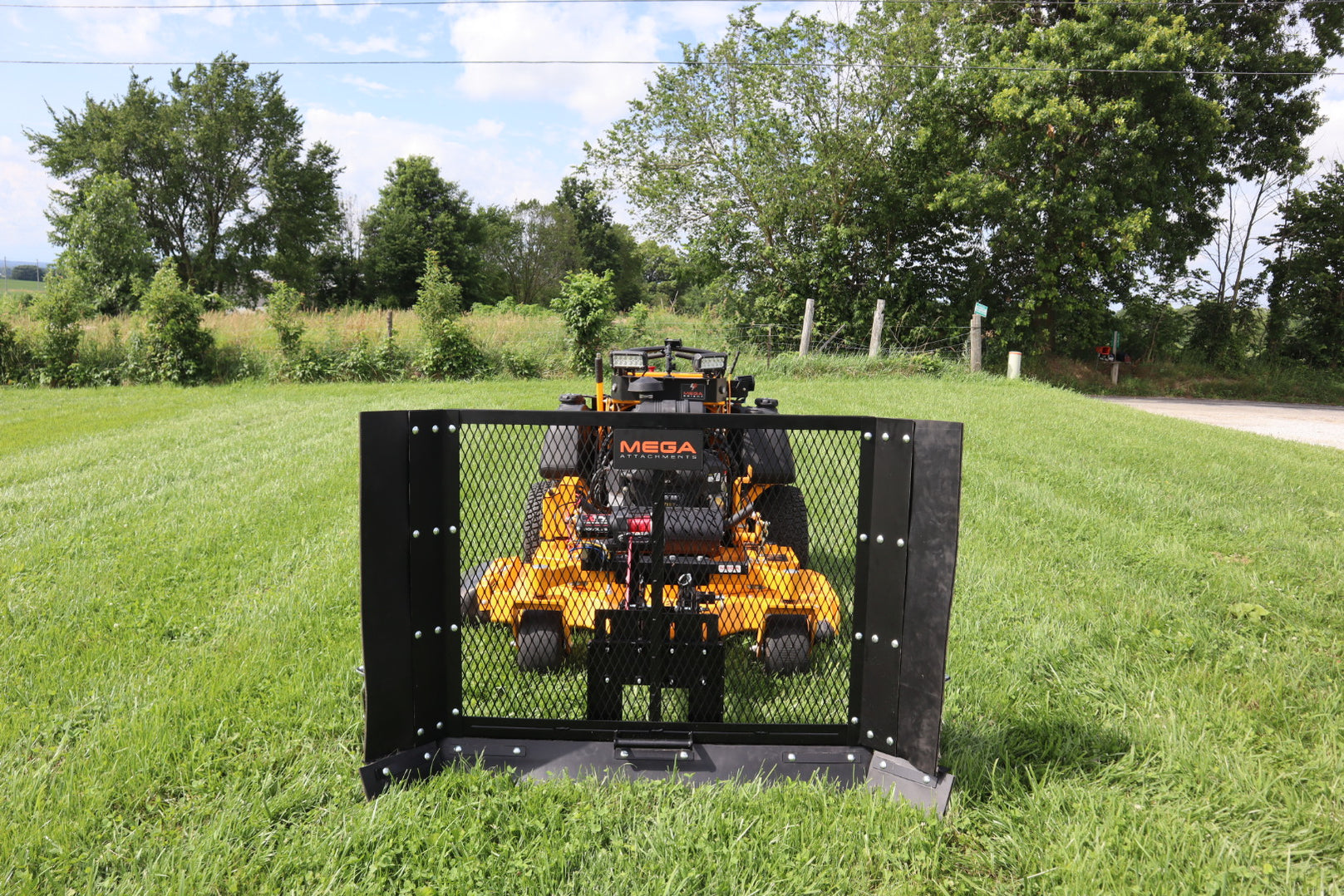 Commercial Leaf Plow for Stand-On Mowers – Mega Attachments
