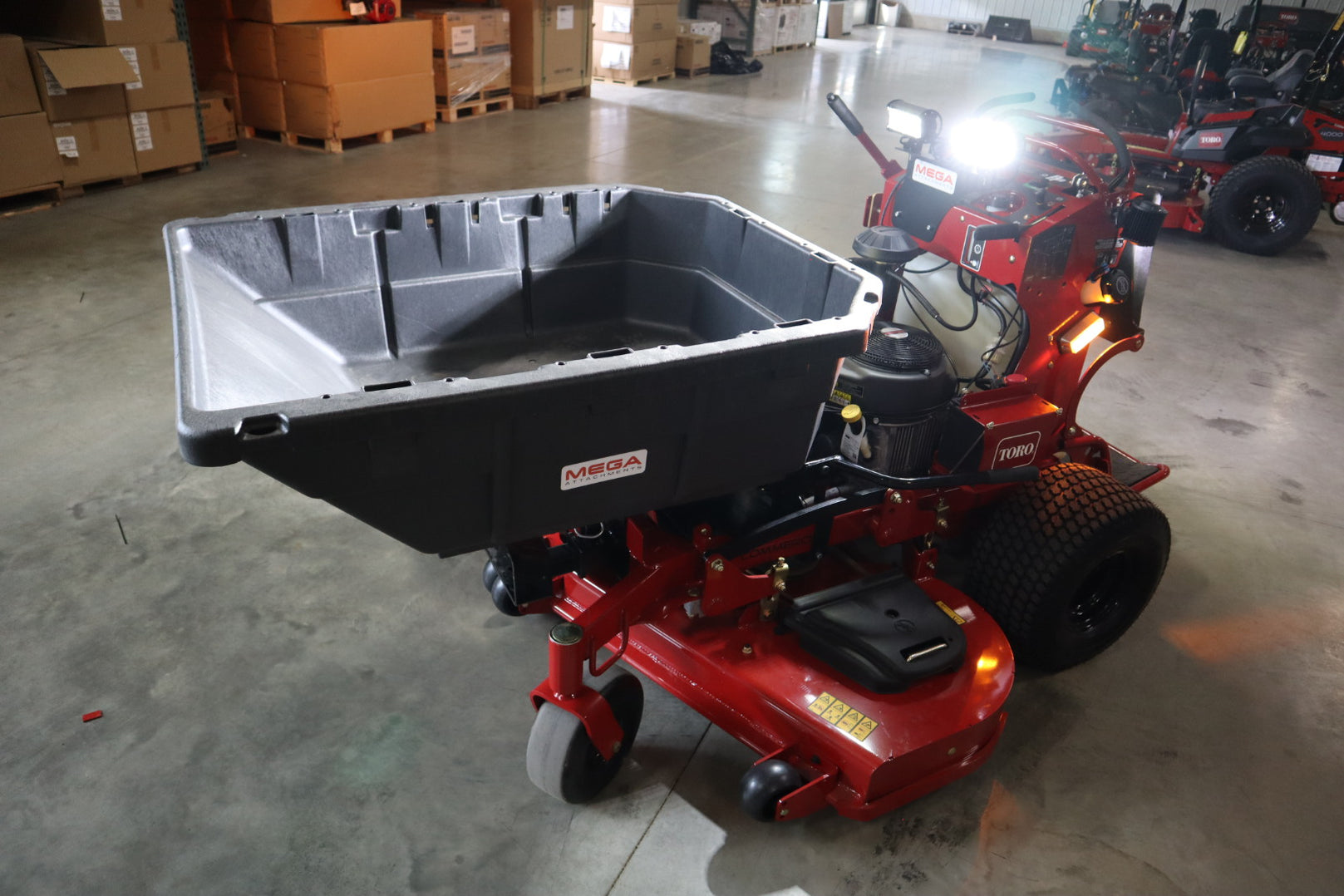 Toro Grand Stand Manual Mulch Dump Kit | Mega Attachments